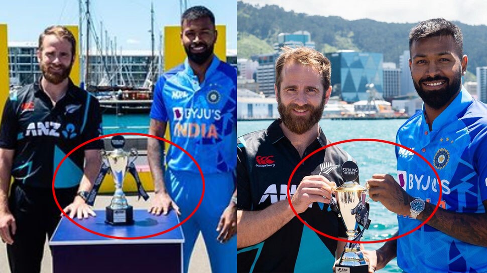 India vs new Zealand t20 series trophy memes viral on social media 1st t20 at wellington hardik ...