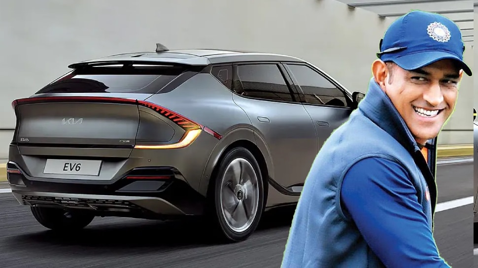 Cricketer MS Dhoni Buys Kia EV6 Electric Car take Rides in Rachi | MS ...