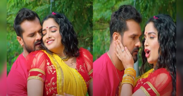 WATCH Khesari Lal Yadav Aamrapali Dubey Bhojpuri Super Romantic Song Kariha Kothariya Mein Pyar ...