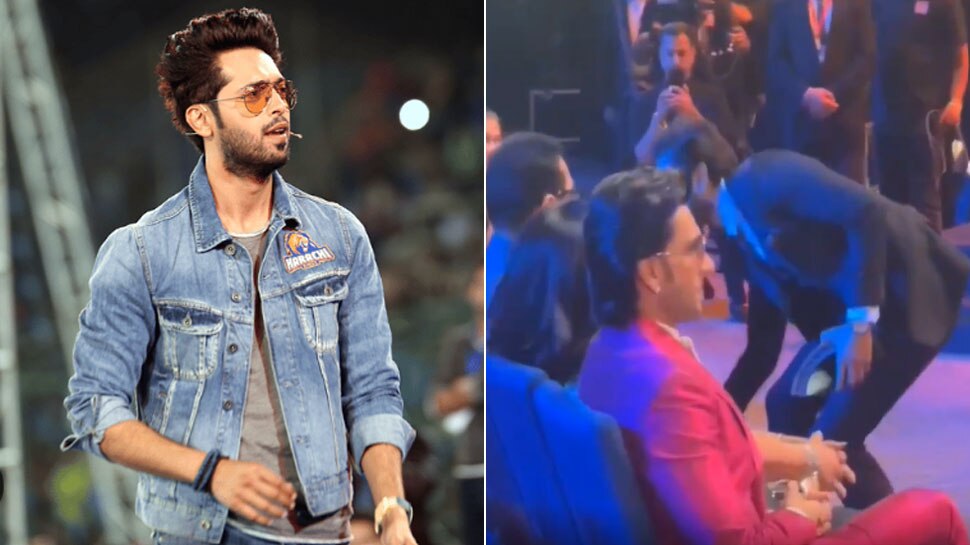 pakistani actor fahad mustafa touched feet of bollywood actor govinda ...
