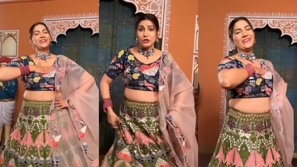 Sapna Choudhary Video Viral desi queen new look in lehnga desi queen ...