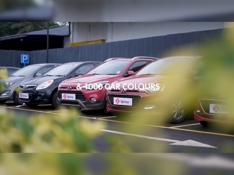 thousands of used car parked at Spinny park Bangalore choose your best ...