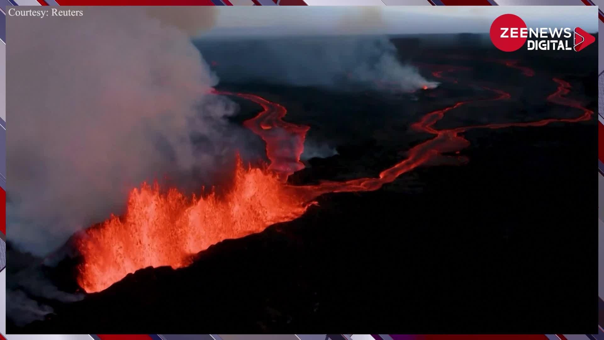 volcano eruption in america largest burst since 1984 see fire visuals ...