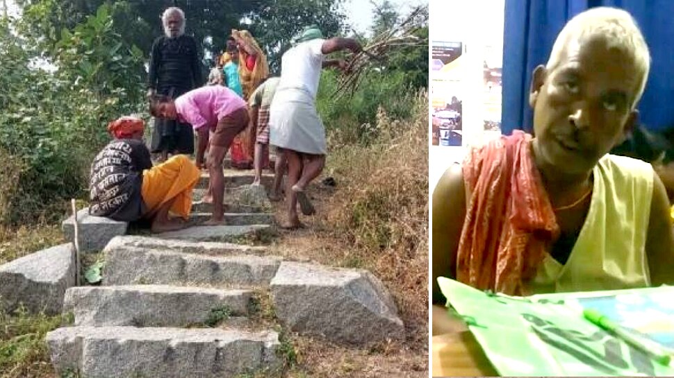 Bihari man carves 400 stairs on 1500 feet high mountain people says new ...