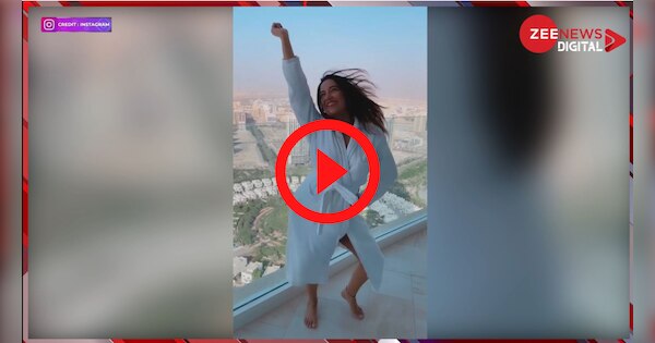 Srishty Rode tv actress her bold dance moves in sexy bathrobe dress ...