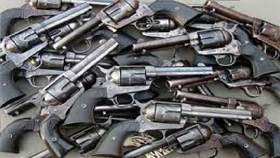 Munger police revealed mini gun factory recovered 40 semi made pistols ...