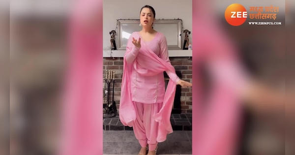 Virla Indian Hot Panjabi Girl Dance Video Bhabho Kehndi E Singha Velna Liya See Pink Suit Fitted 