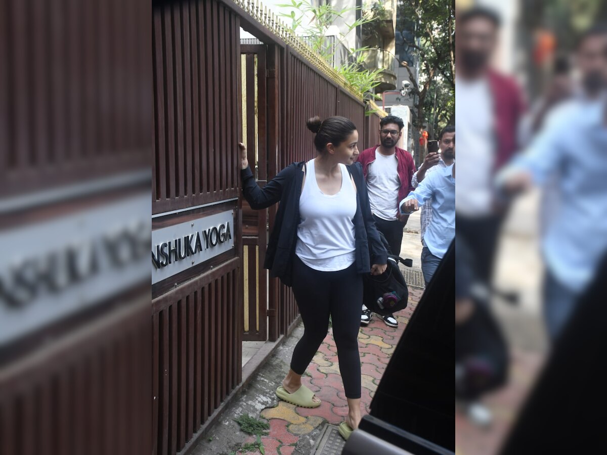 Alia Bhatt yoga Photos viral ranbir kapoor Raha Kapoor Alia figure ...