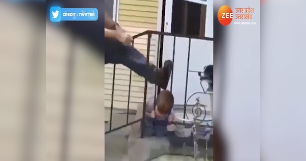Child head got stuck in railing watch how it got released viral video ...