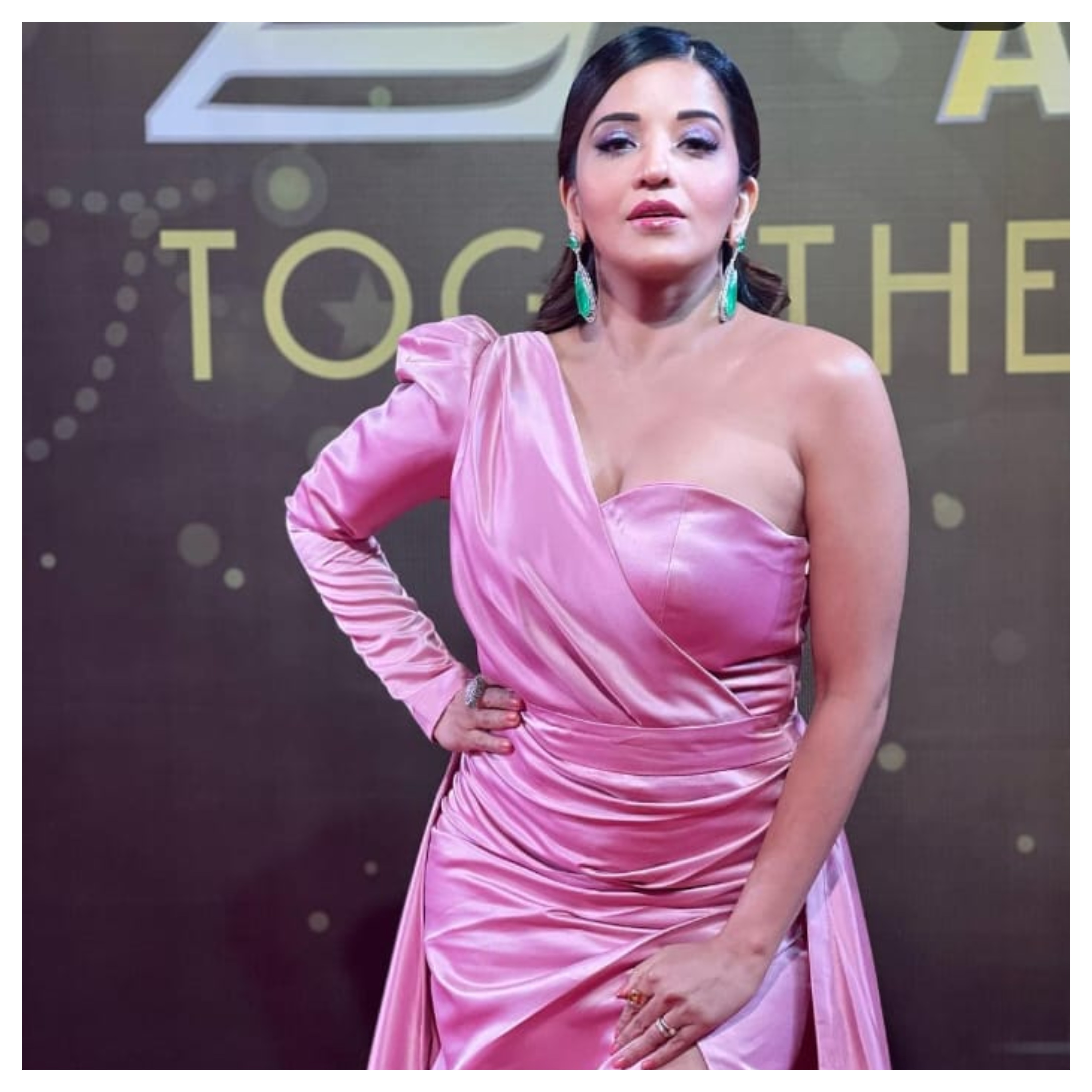 Monalisa dazzles in pink gown attends event in glamorous style ...