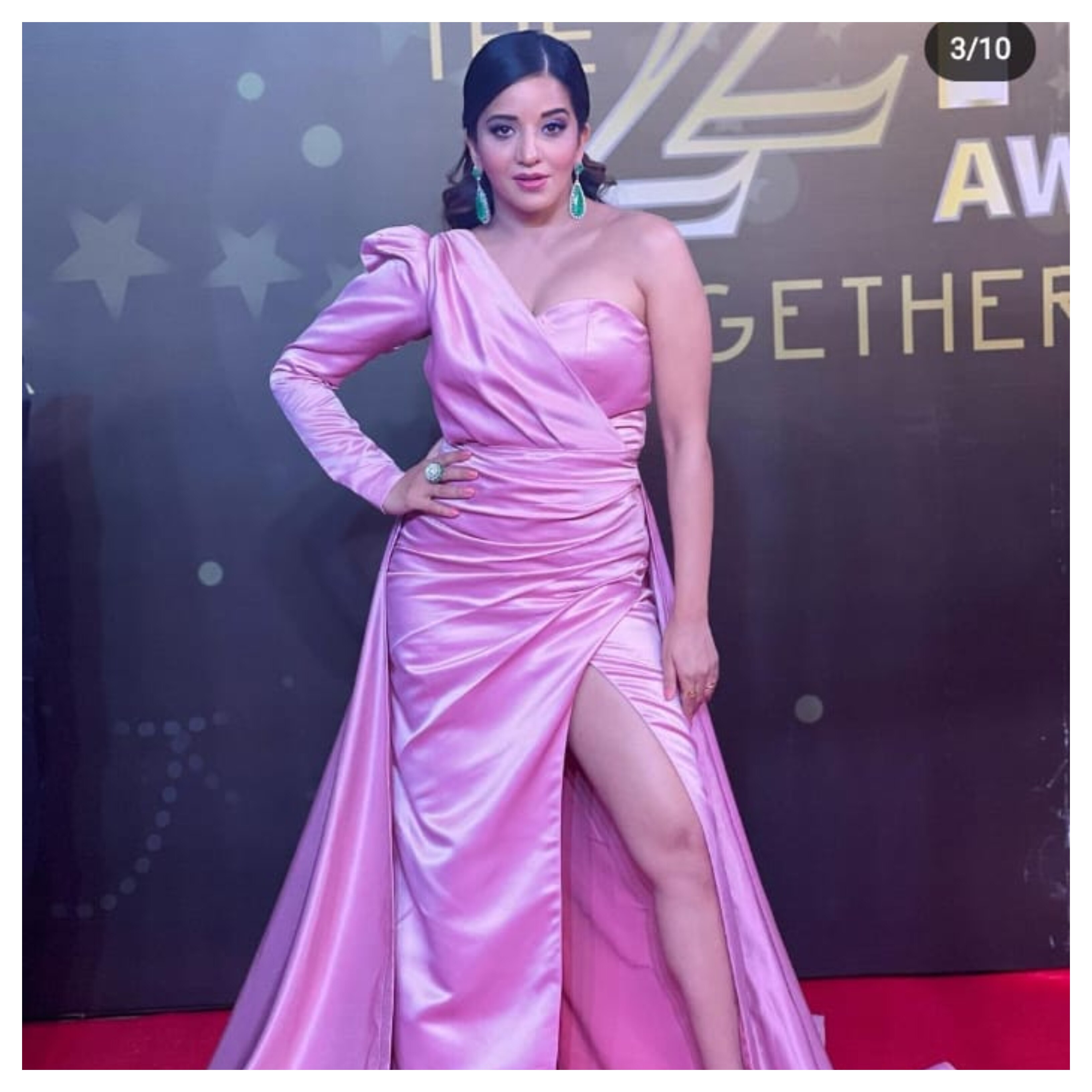 Monalisa dazzles in pink gown attends event in glamorous style ...