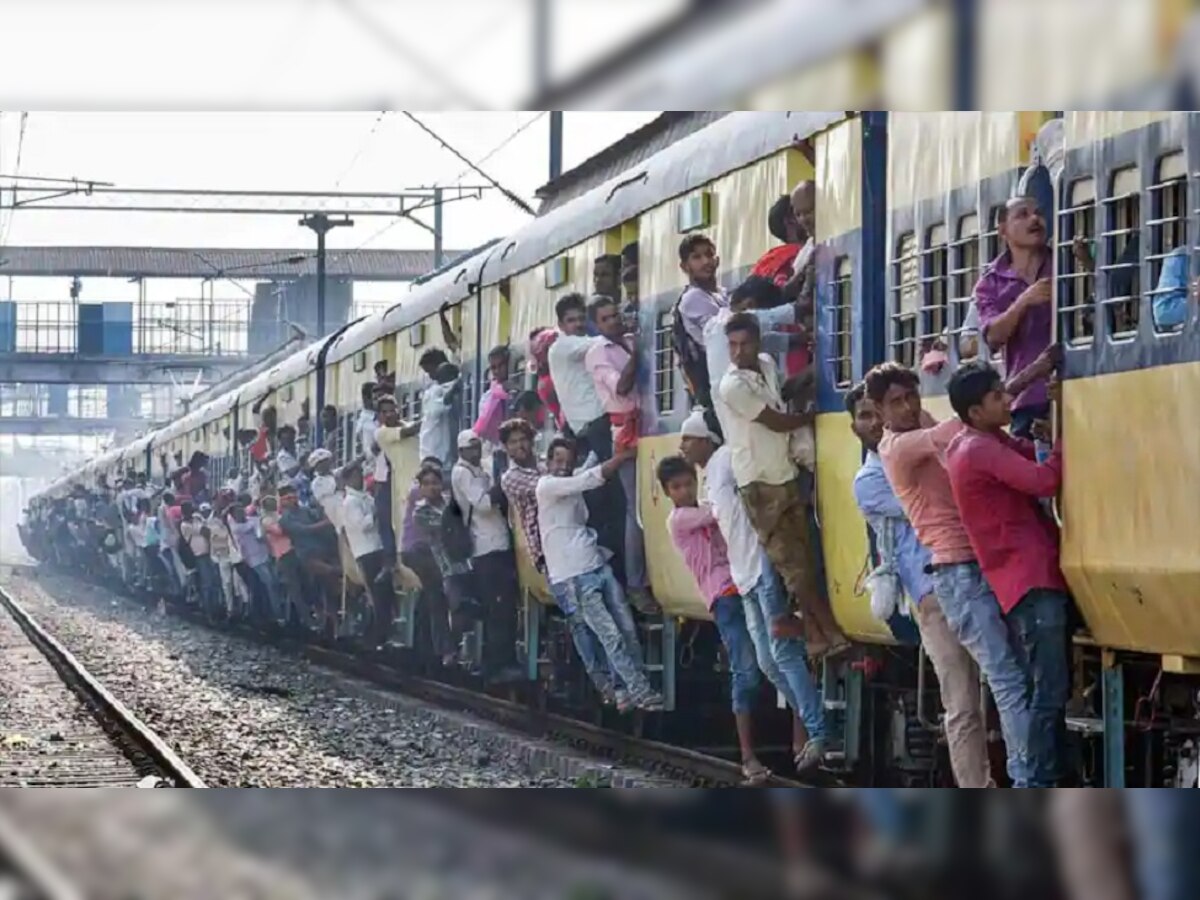 Indian railway rush full passengers in coaches people asking question ...