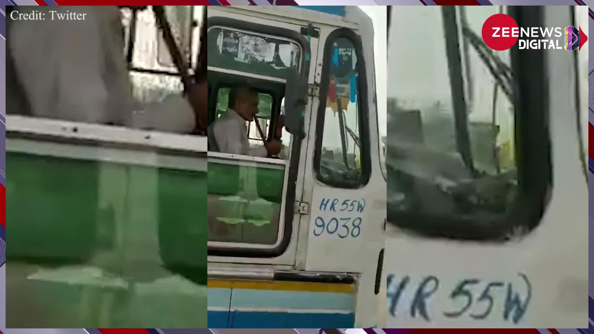 driver smoking hookah inside haryana roadways bus shocking video goes ...