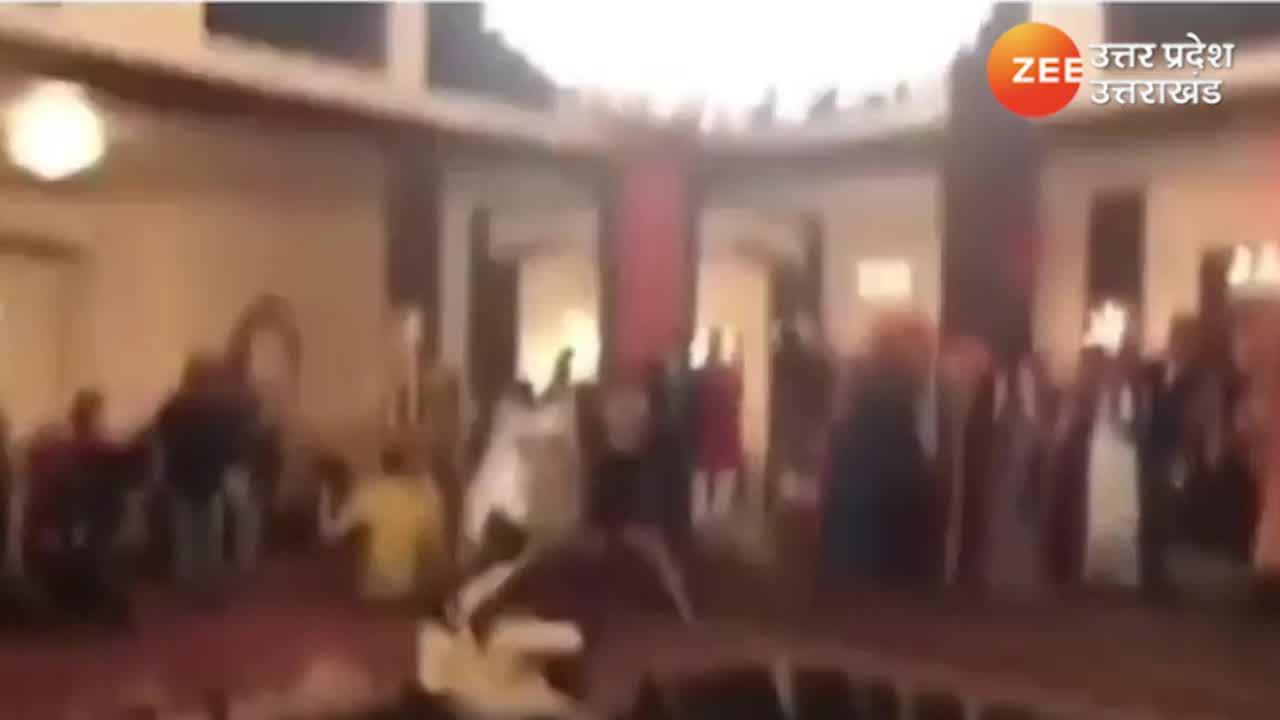 Wedding dance video goes viral as pandal caved in during the shadi ...