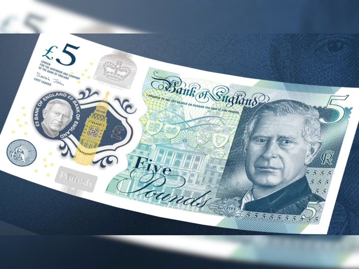 First look of banknotes bearing King Charles III revealed, to enter UK ...