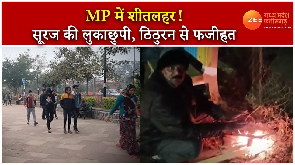 Cold Wave In MP Foggy Weather Sheet Lahar Winter People Trouble in ...