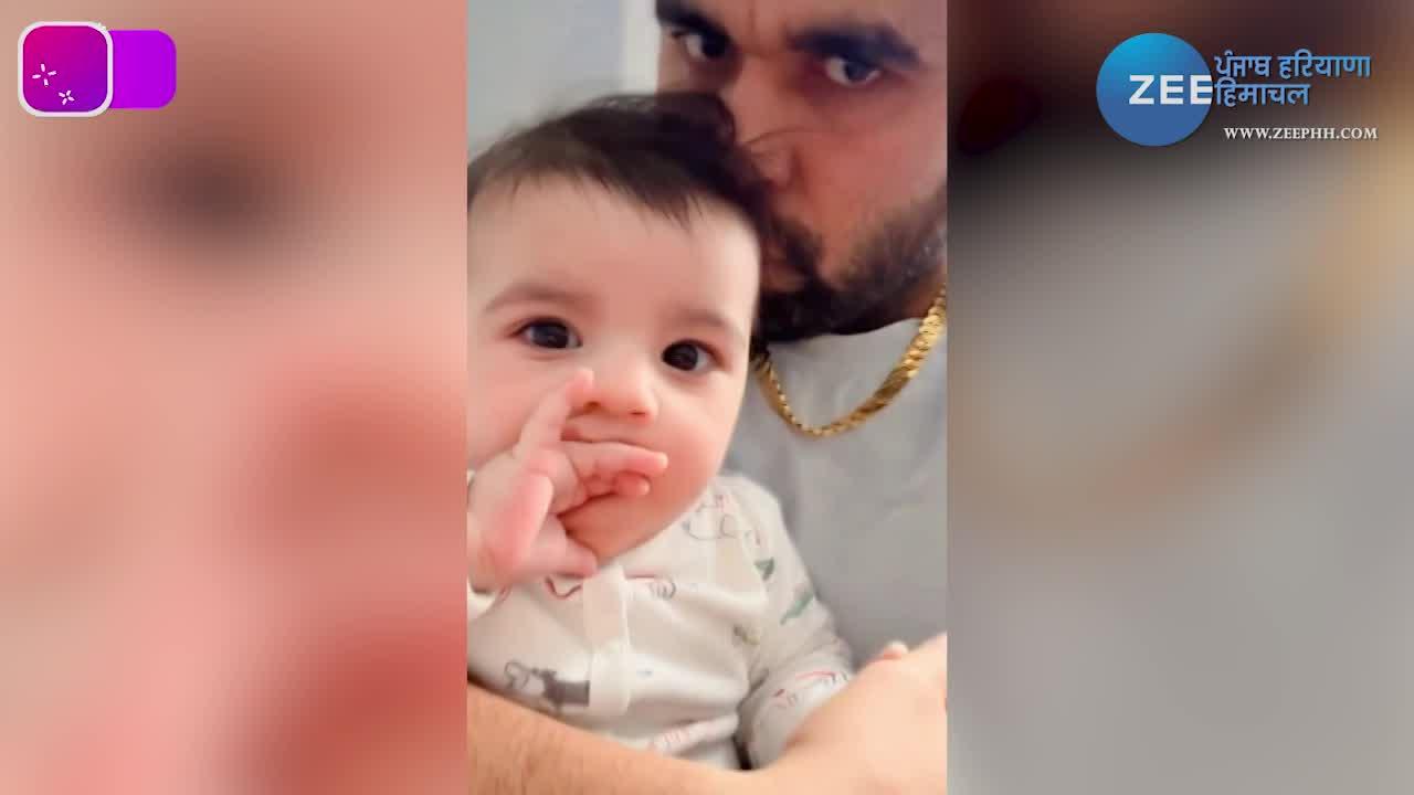 watch cute video of punjabi singer amit bhalla aka ninja's son nishaan ...