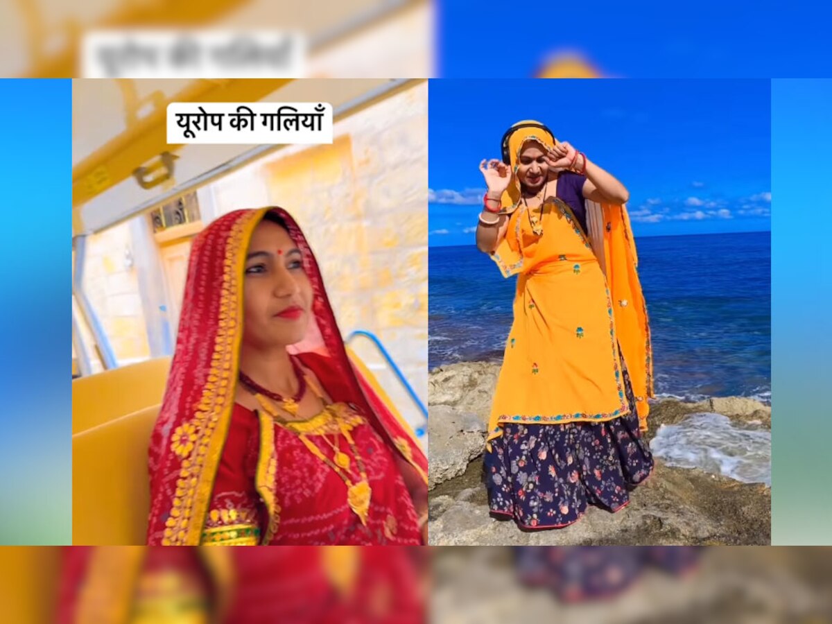 Rajasthani bahu Dhauli Meena increasing India honor by wearing ghaghra ...
