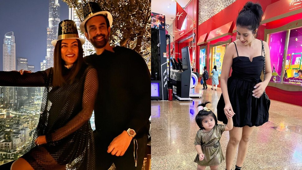 Sushmita Sen Rajeev Sen inside New Year party 2023 photos from Dubai ... Sushmita Sen Rajeev Sen inside New Year party 2023 photos from Dubai ...