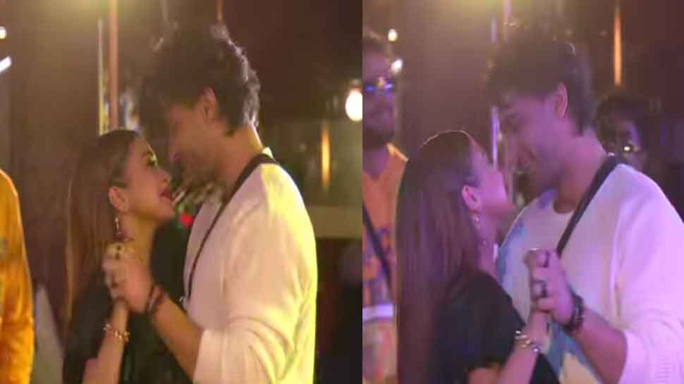 Bigg Boss 16 Tina Datta And Shalin Bhanot Get Intimate During Mc Stan