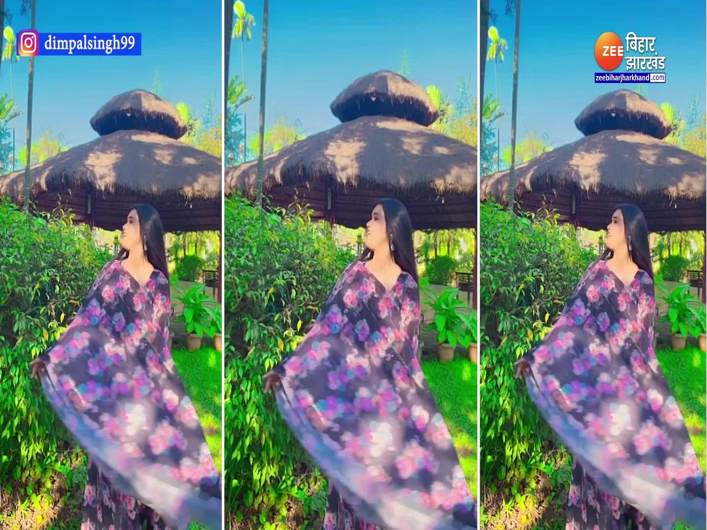 Bhojpuri Actress Dimple Singh won the hearts of fans with her cuteness ...