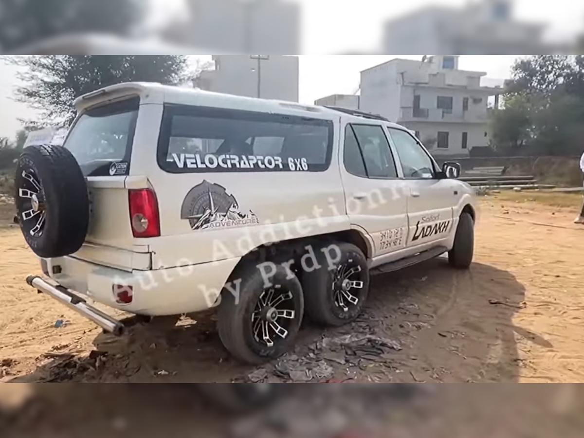 Car Modification Two Tata Safari Dicor Joined To Make One | Car ...