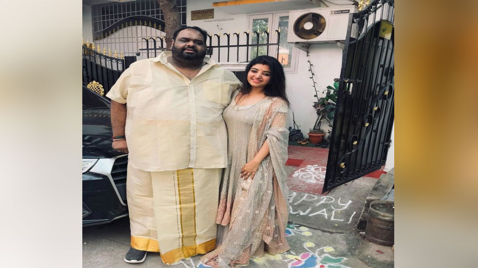 south cinema actress mahalakshmi shared romantic photo with her husband ...