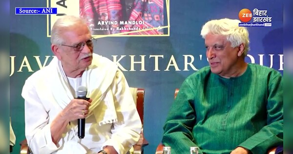 Gulzar and Javed Akhtar appeared together on one stage this video is ...
