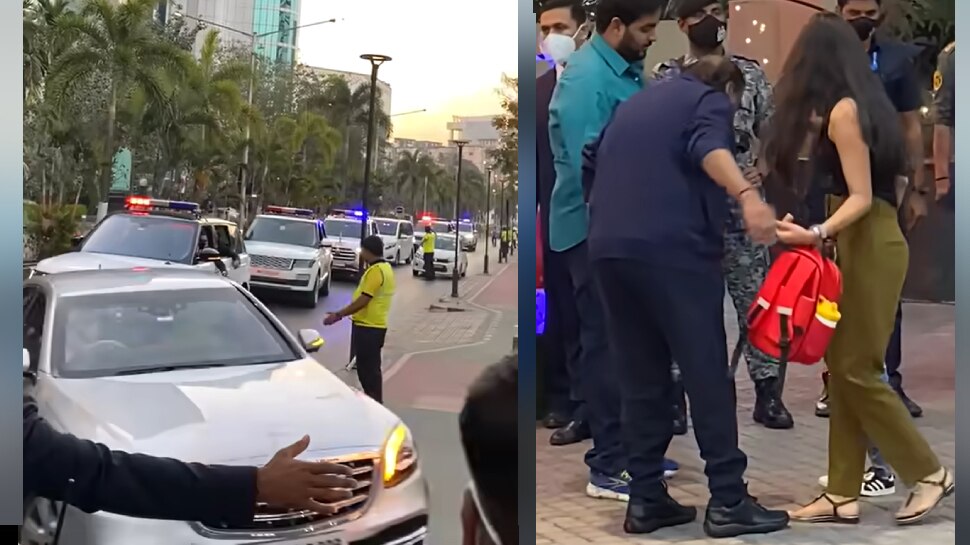 Mukesh Ambani came with Range Rovers Mercedes BMW convoy and talk to ...