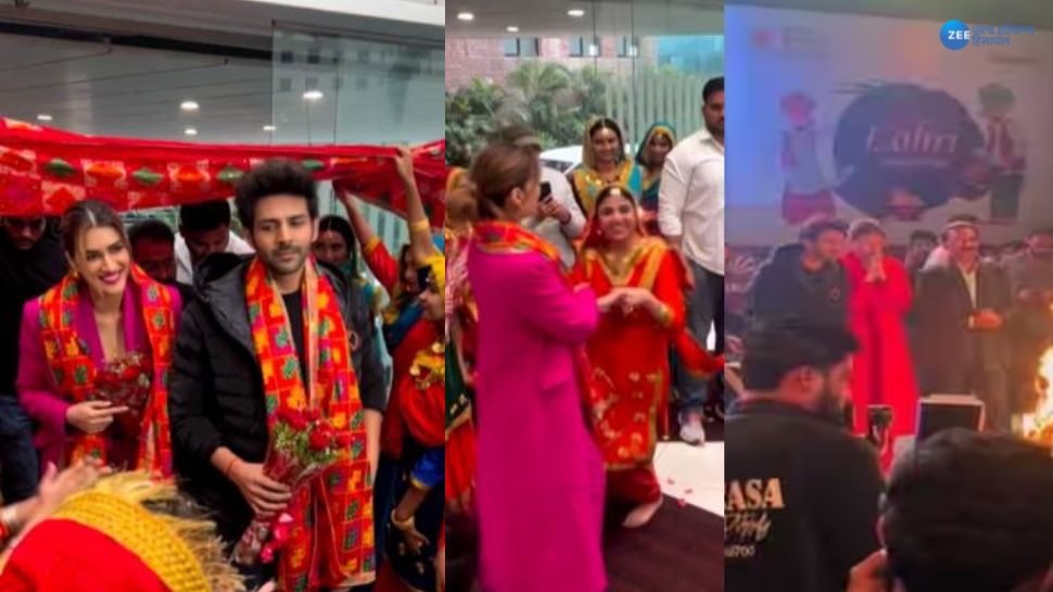 ਬਾਲੀਵੁੱਡ ਸਟਾਰ ਕਾਰਤਿਕ ਆਰੀਅਨ ਤੇ ਕ੍ਰਿਤੀ ਸੈਨਨ ਨੇ ਜਲੰਧਰ 'ਚ ਮਨਾਈ ਲੋਹੜੀ, ਵੇਖੋ ...