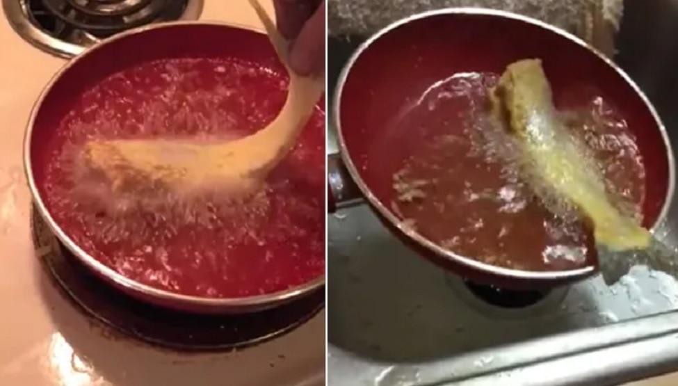 fish get alive after put in hot oil in frying pan video goes viral ...