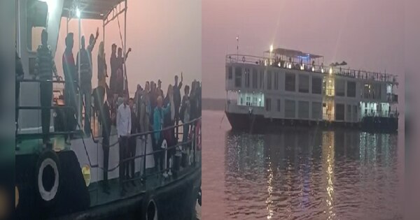 Ganga Vilas Cruise reached Munger with 32 tourists wram welcome at ...