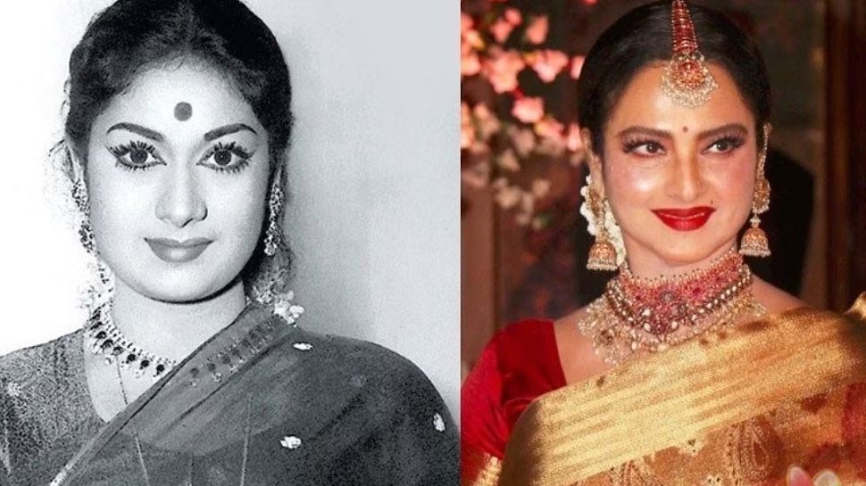 Rekha Step Mother Mahanati Savitri Interesting facts Gemini Ganesan ...