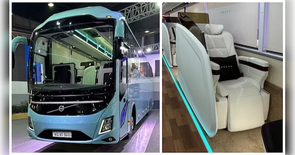 Volvo 9600 luxury bus with onboard toilet and sofa-type recliner seats | Private Jet भी फेल! इस ...