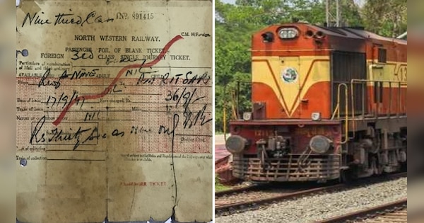Train ticket from pakistan to india in 1947 rawalpindi amritsar route ...