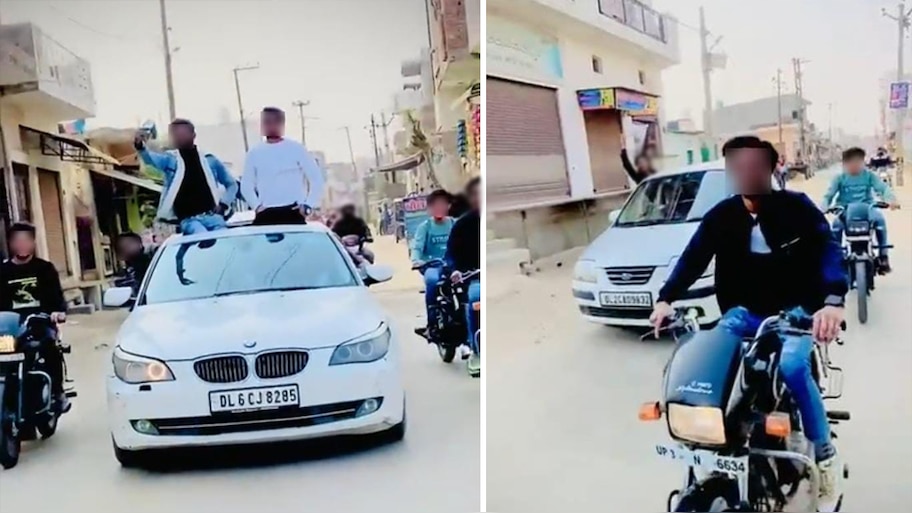 Instagram reel in BMW car by content creator police action will ...