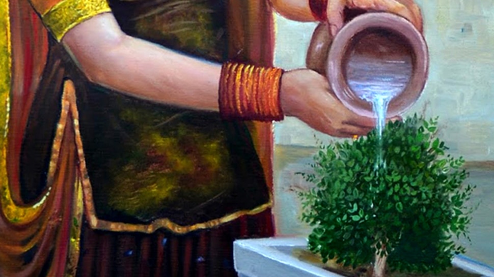 Good Morning Tips watering tulsi benefits sunrise tulsi puja ...