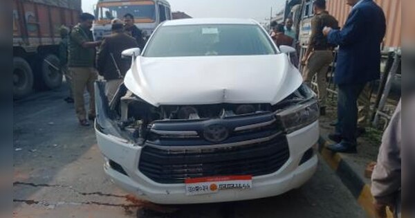 UP Minister Suresh Shahi car accident while going from Lucknow to ...