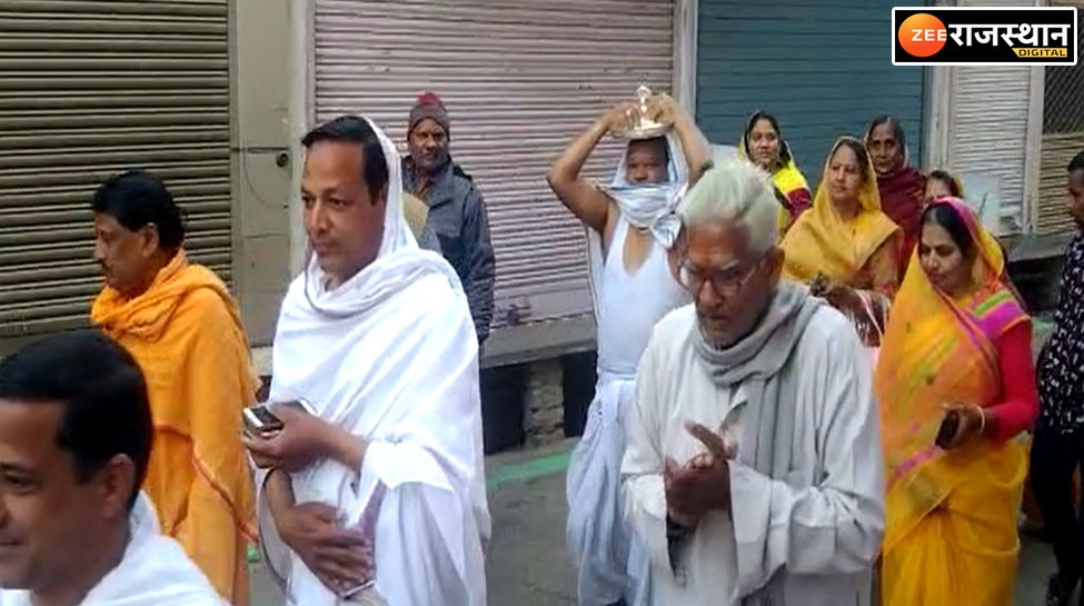Tonk news Saints of Jain community reached Niwai welcomed by showering ...