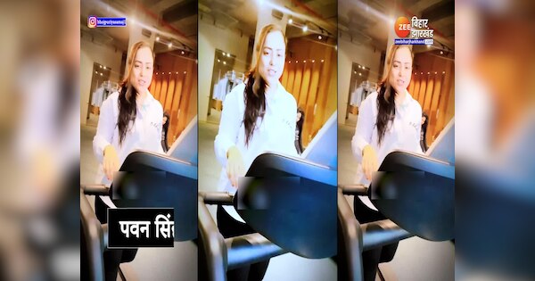 Nisha Pandey record video while running in the gym with bhojpuri power ...
