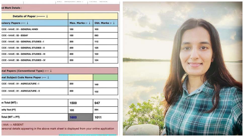 SDM Sangeeta Raghav UPPCS marksheet viral check all subjects number and ...