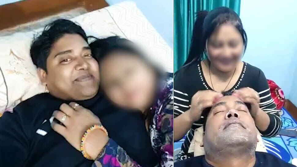 Khagaria CMO and CHO private massage video photos viral | CMO को आ रहा था आनंद, महिला अधिकारी ने ...