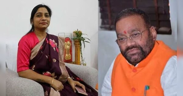 Swami Prasad Maurya Mp Daughter Sanghamitra Refuses To Answer On
