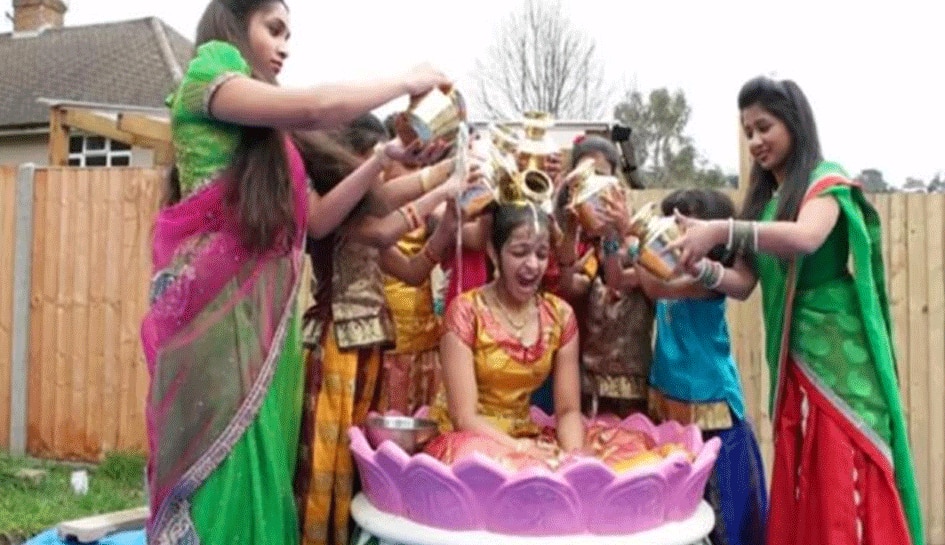 There is a celebration here in India on the first periods the ceremony ...