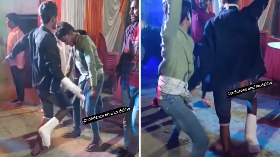 one arm one leg fractured man dance at friend wedding shocking viral ...