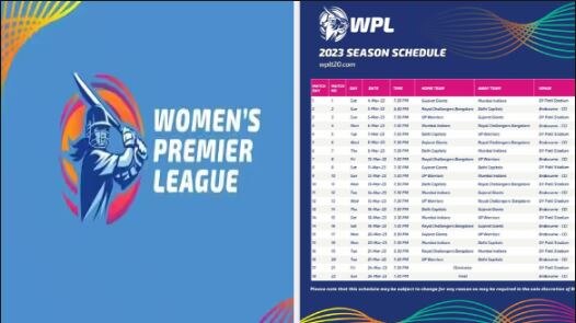 WPL 2023 full Schedule update check women premier league match time date and venue live plrh ...