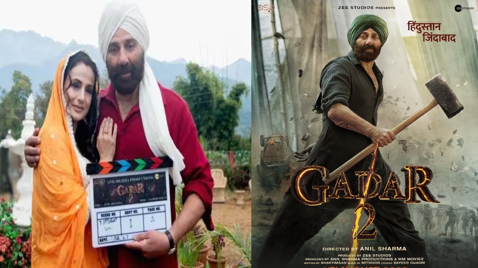 motion poster Gadar 2 released movie release on 11 august see amisha patel sunny deol chemistry ...