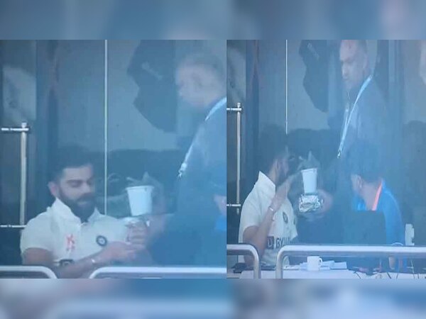 Virat kohli chole bhature delhi stadium india vs australia match viral ...