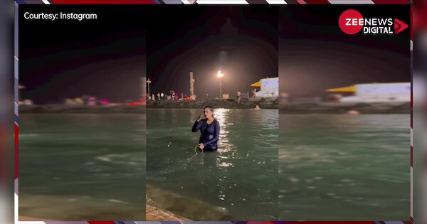 Desi queen Sapna Choudhary took dip of faith in the ganges on ...