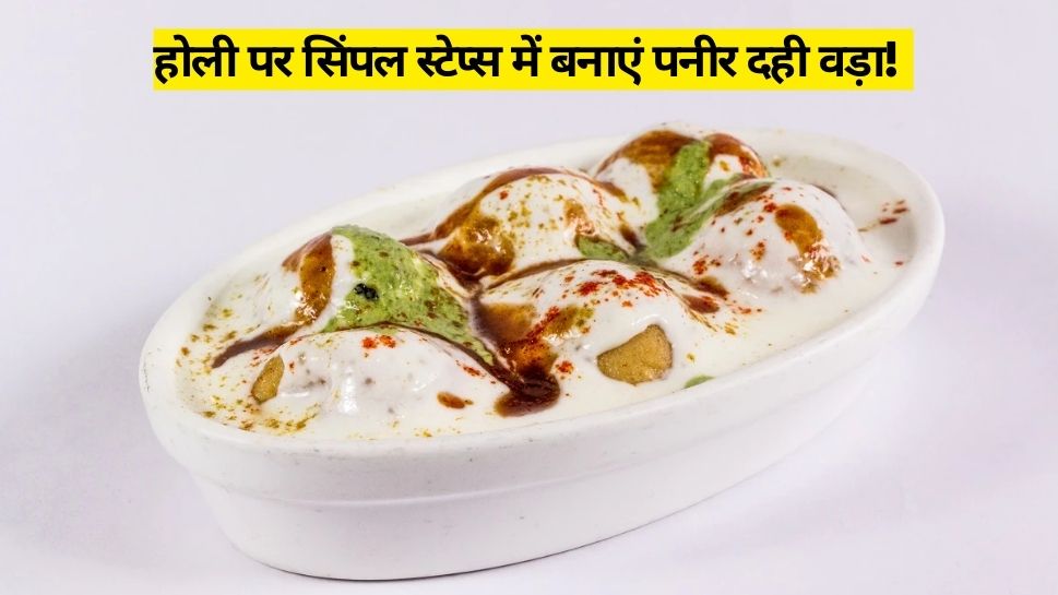 How To Make Paneer Dahi Vada Holi Special Snack Easy Cooking Tips ...